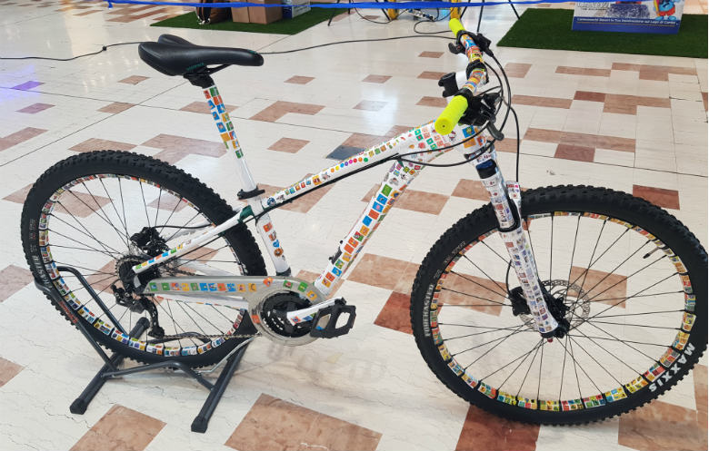 Most stickers on a bicycle | Guinness World Records