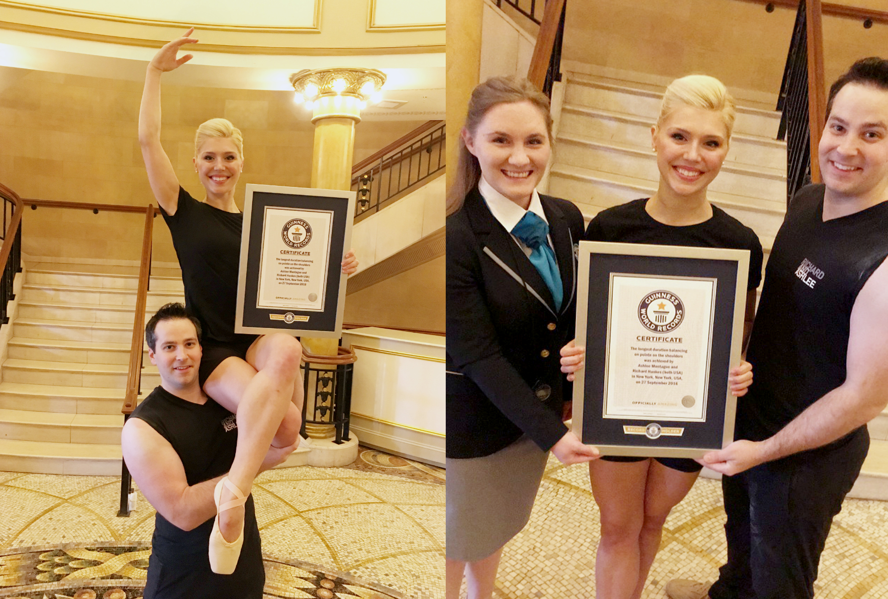 Longest duration balancing on pointe on the shoulders | Guinness World ...