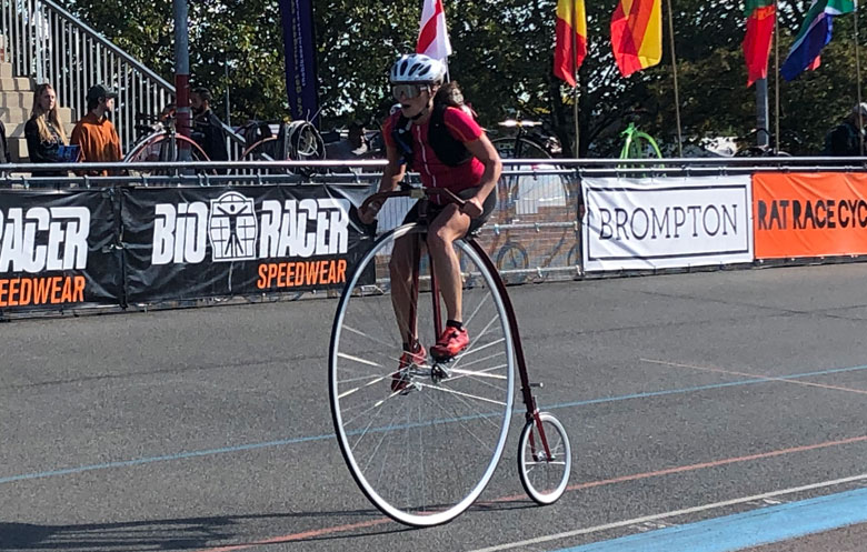 Greatest distance on a penny farthing in one hour (female) | Guinness ...