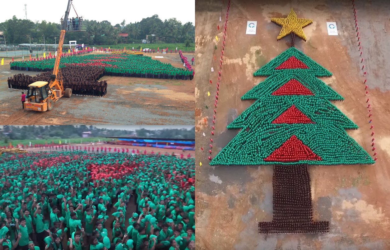 Largest human Christmas tree | Guinness World Records